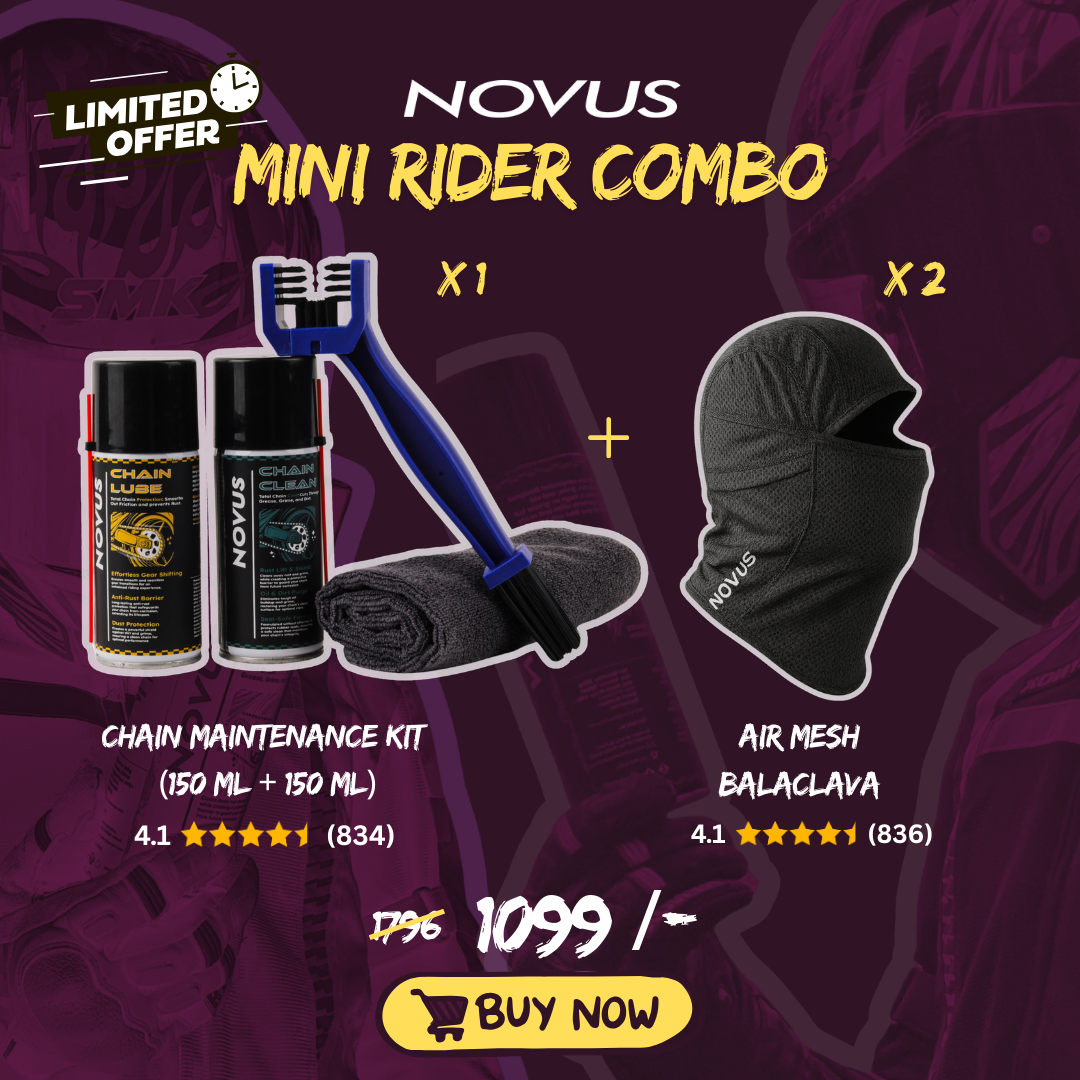 Mini Rider Combo | Chain Cleaner & Chain Lube Combo Balaclava Mask – Novus